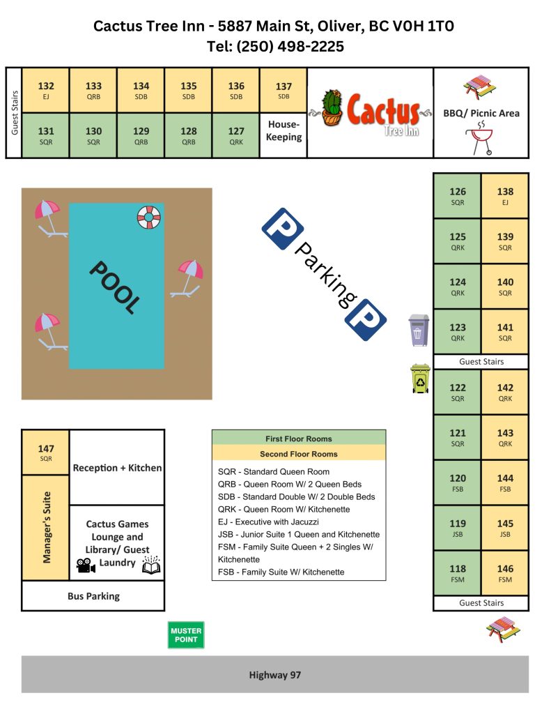Motel Map - Cactus Tree Inn